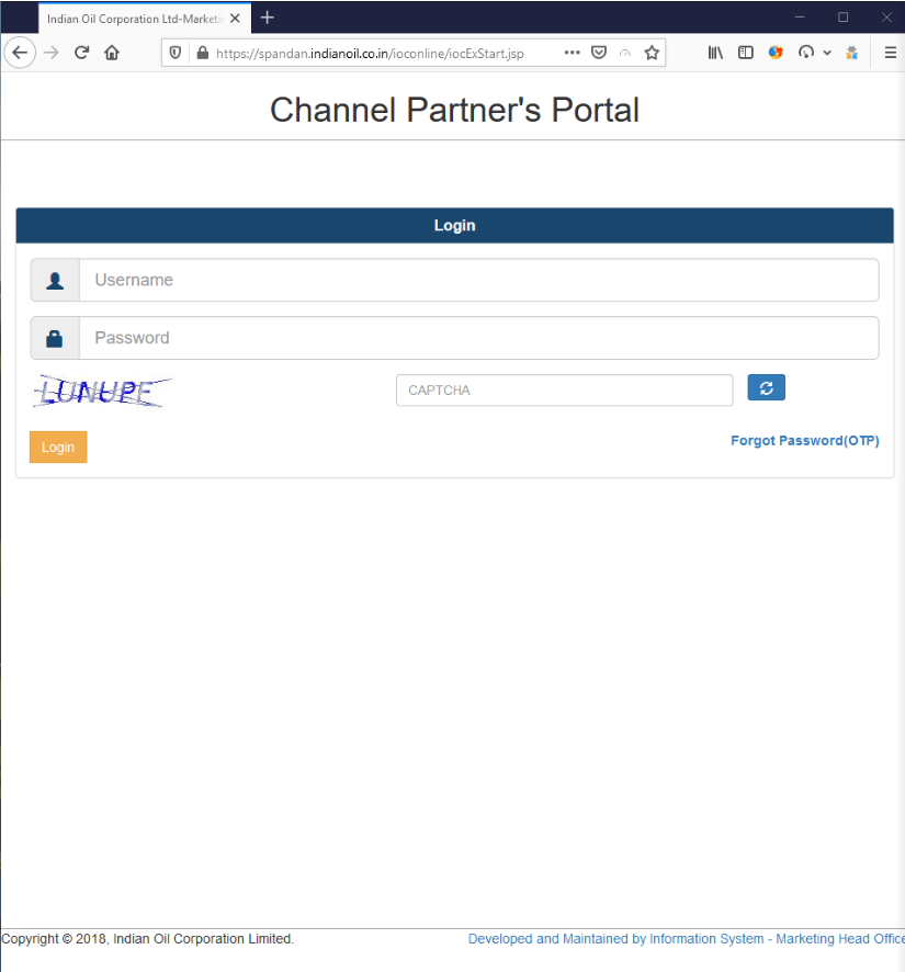 Features of the Spandan.indianoil.co.in Channel Partner Portal